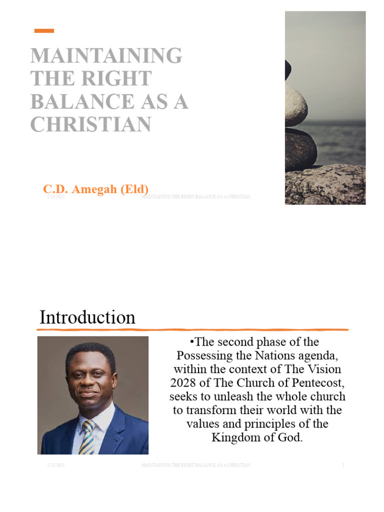 Christian Life Balance Strategies | PDF | Religious Belief And Doctrine ...