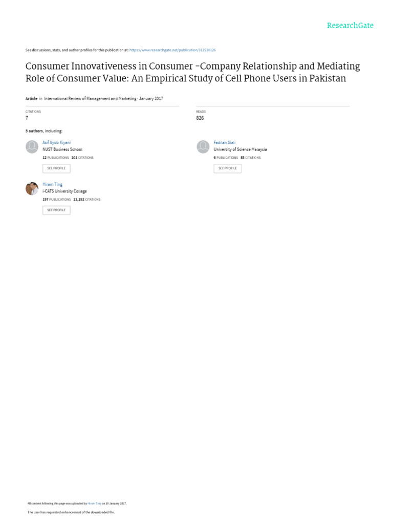 Consumer Company Relationship Paper | PDF | Brand | Behavior