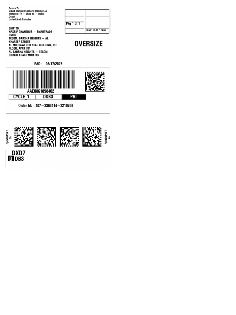 407-3363114-3210706 Shipping Slip | PDF