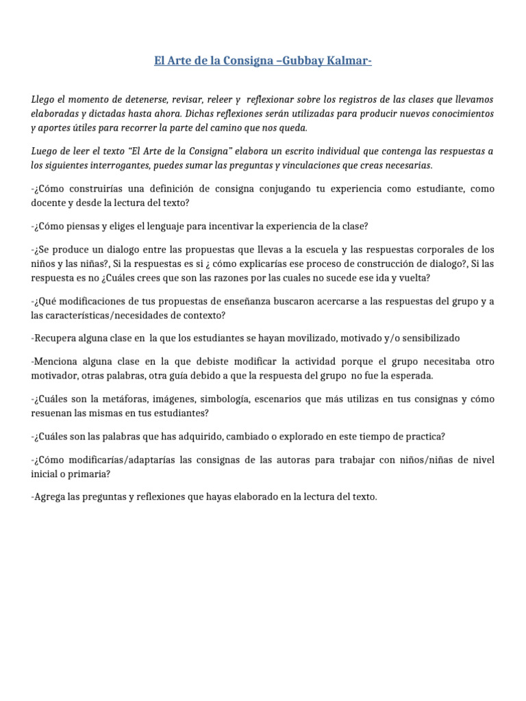 B El Arte de La Consigna | PDF