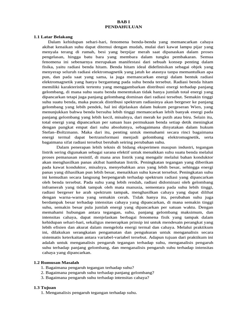 BAB 123 Radiasi Benda Hitam - Panji | PDF