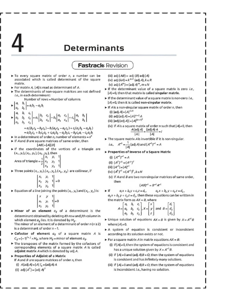4.Determinants | PDF