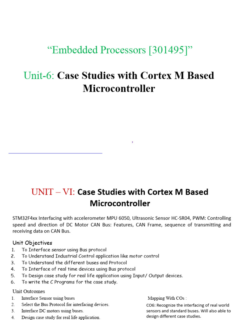 Unit 6 Embedded Processor | PDF | Accelerometer | Gyroscope