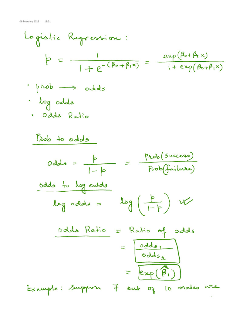 Lecture 8 - Logit - Odds Ratio | PDF