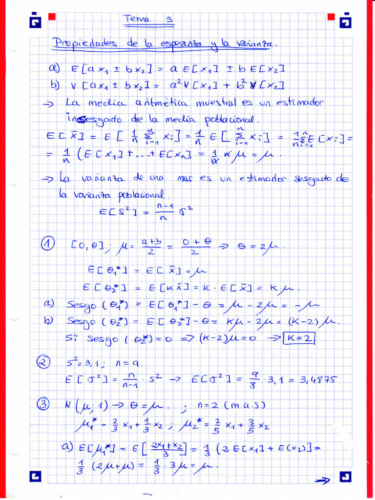 Ejercicios Resueltos - Tema 3 - Estimación Puntual | PDF