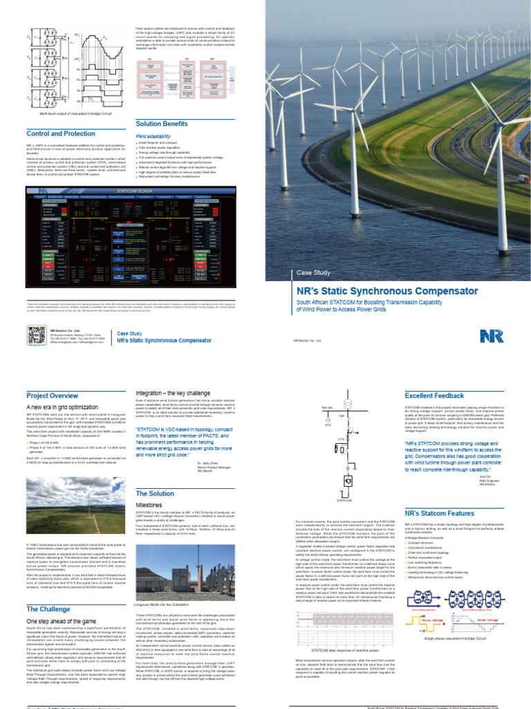 Casestudy 2019 Statcom en | PDF | Electrical Grid | Wind Power