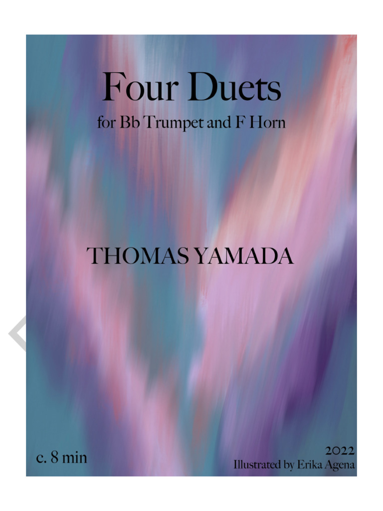Four Duets Perusal Score | PDF | Musical Compositions | Elements Of Music