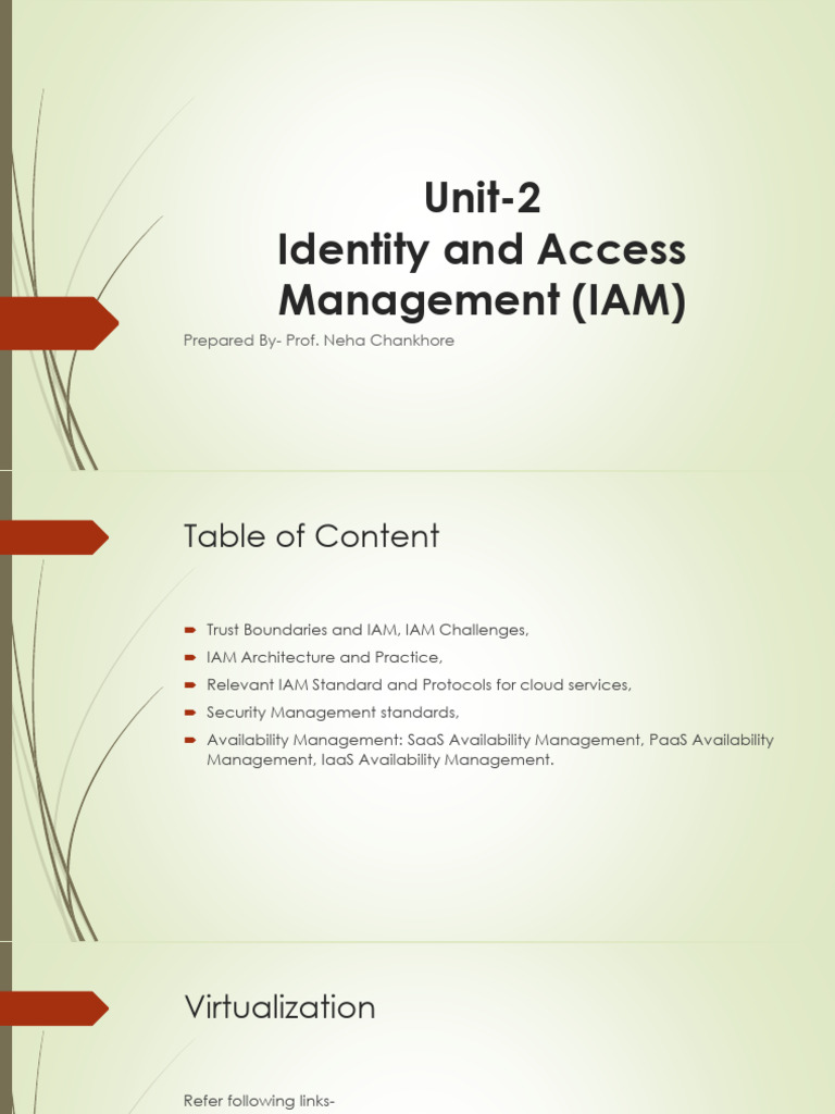 Unit-2 Identity and Access Management | PDF | Computing | Computer Security