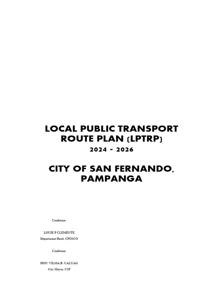 Final Draft LPTRP CSF Rev - Compressed | PDF | Philippines