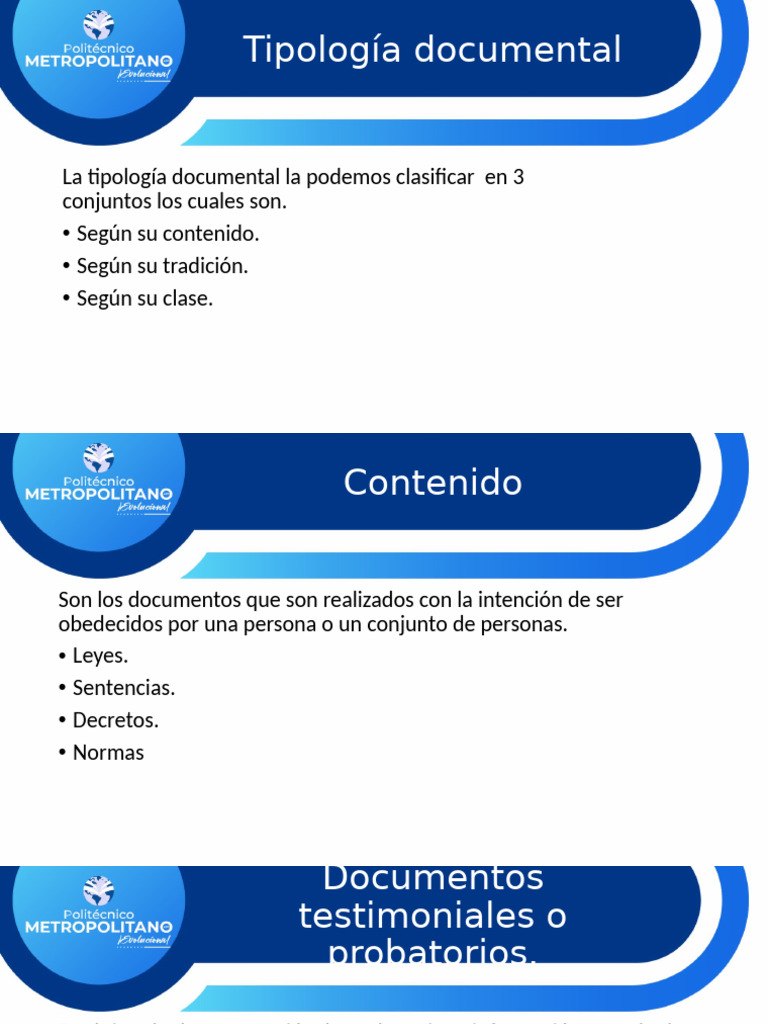 Tipología Documental: Clasificación y Ejemplos | PDF | Documento