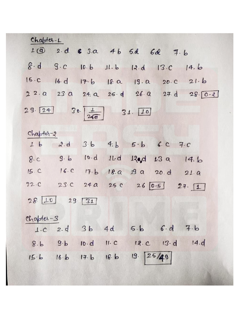 S&S - WB Answer Keys (IN) Notes | PDF
