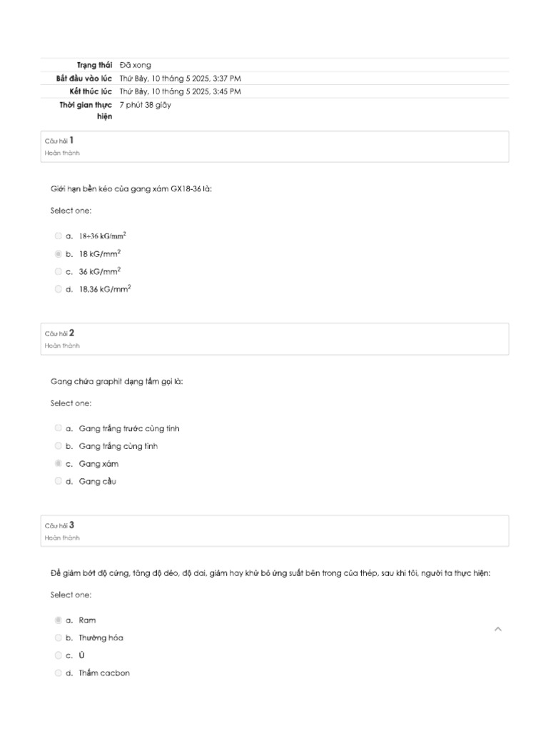Cnvl Thầy Khanh Quizz | PDF