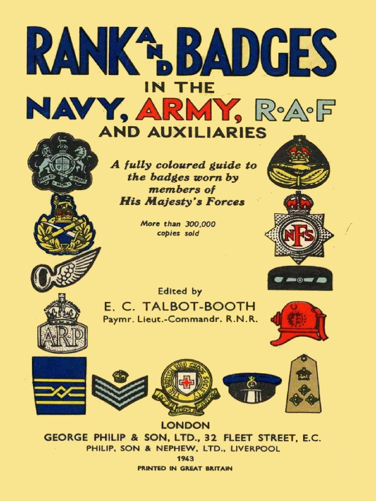Royal Navy Rank and Badge Overview | PDF | Corps | Commodore (Rank)