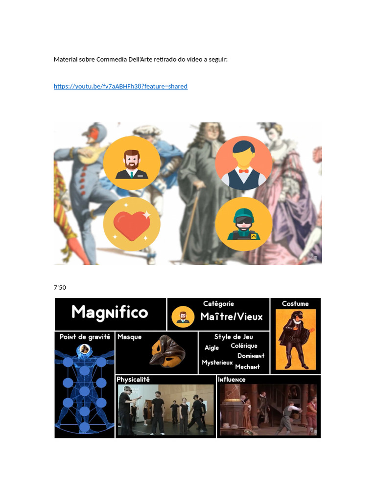 Commedia Dell'Arte: Exercícios e Lazzi | PDF | Commedia Dell'arte