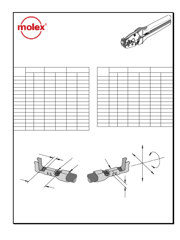 Molex Crimper 63811-3200 | PDF | Manufactured Goods