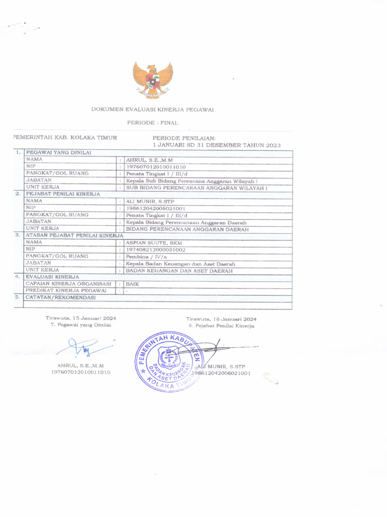 SKP Tahun 2023 | PDF