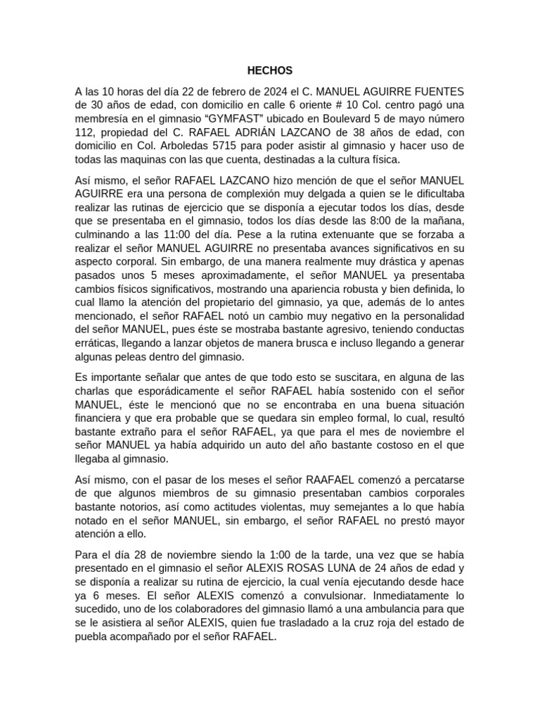 SOLICITUD CATEO ELEMENTO FÁCTICO | PDF