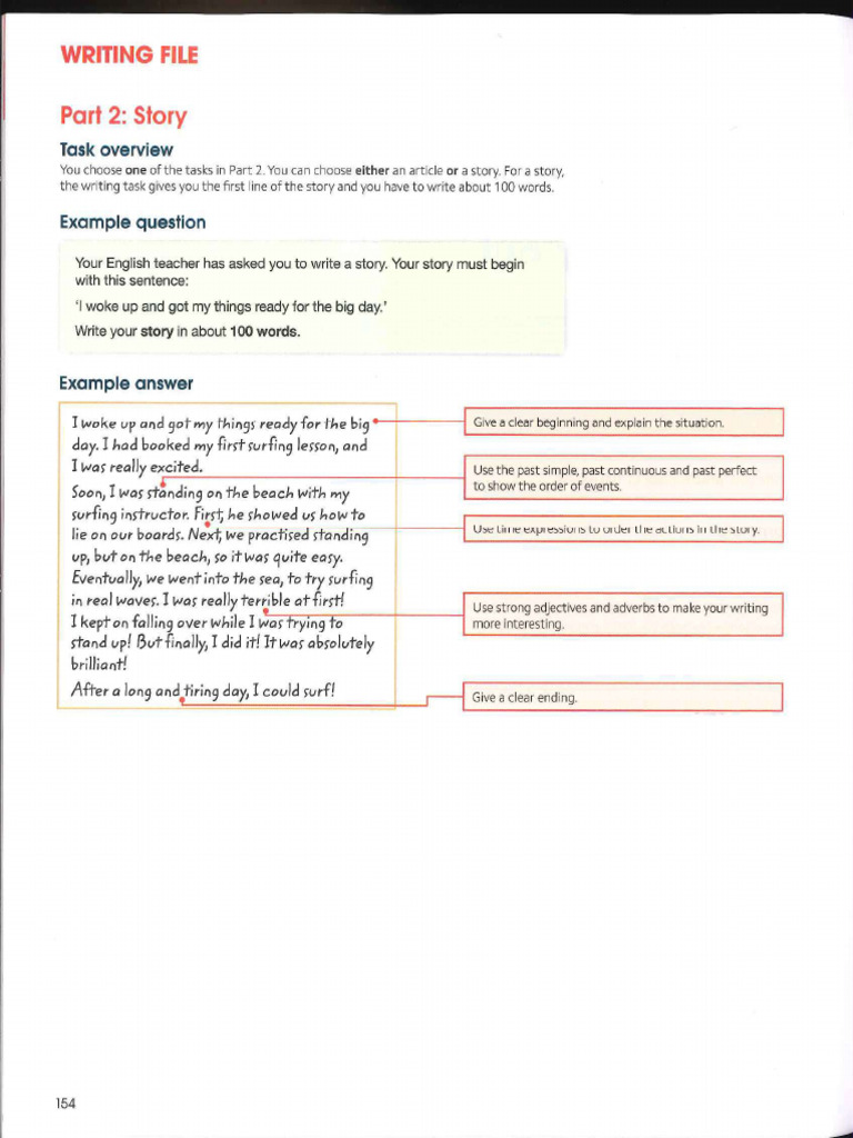 Writing - A Story | PDF