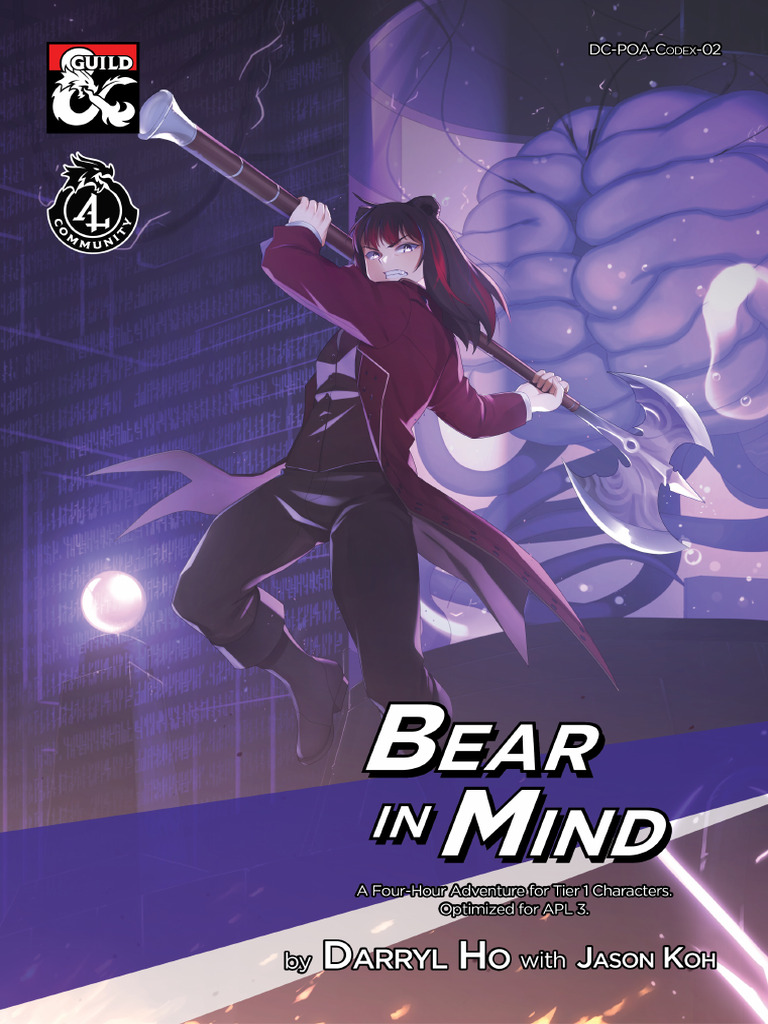 DC-POA-CODEX-02 - Bear in Mind | PDF | Dungeons & Dragons | Wizards Of The Coast