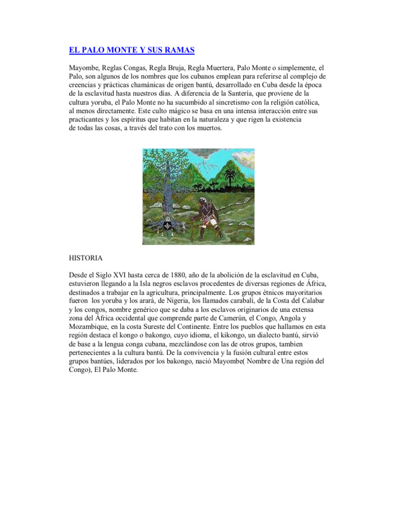 El Palo Monte y Sus Ramas | PDF
