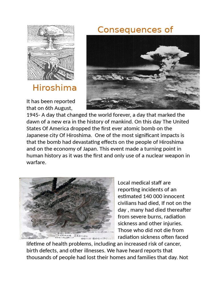 Hiroshima: Lasting Impact of the Bomb | PDF | Nuclear Weapons | Hiroshima