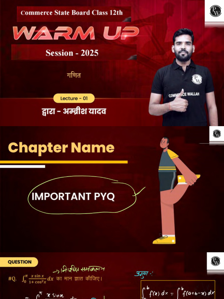 Warm - UP Session 01: Class Notes | PDF
