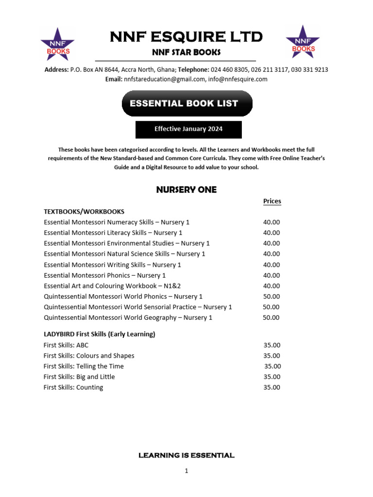 2025 Essential Series Book List | PDF | Phonics | Literacy