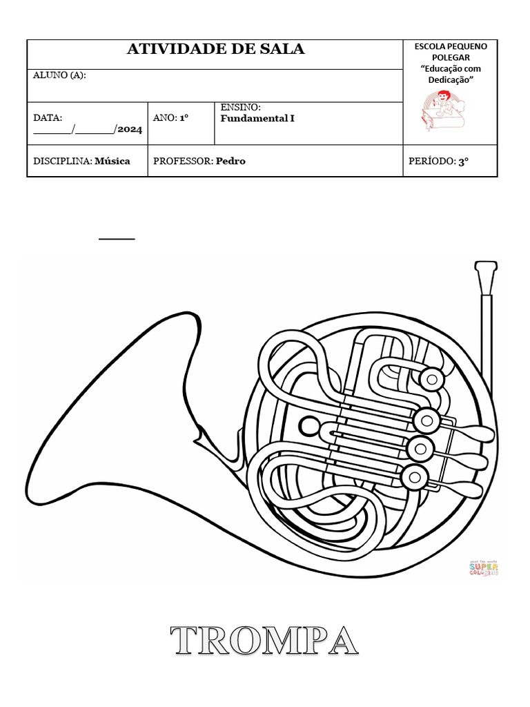 Atividade 1º ano - Trompa | PDF