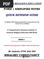 CRE Form 2 Comprehensive Notes | PDF | Book Of Genesis | The Exodus