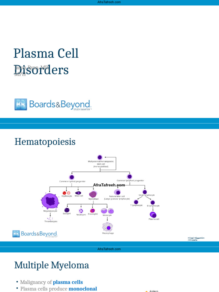 Understanding Plasma Cell Disorders | PDF | Multiple Myeloma | Immune ...