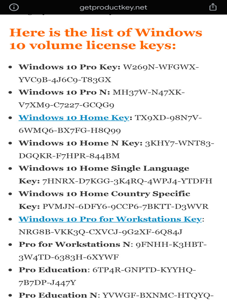 Free Windows 10 Product Key 2 | PDF