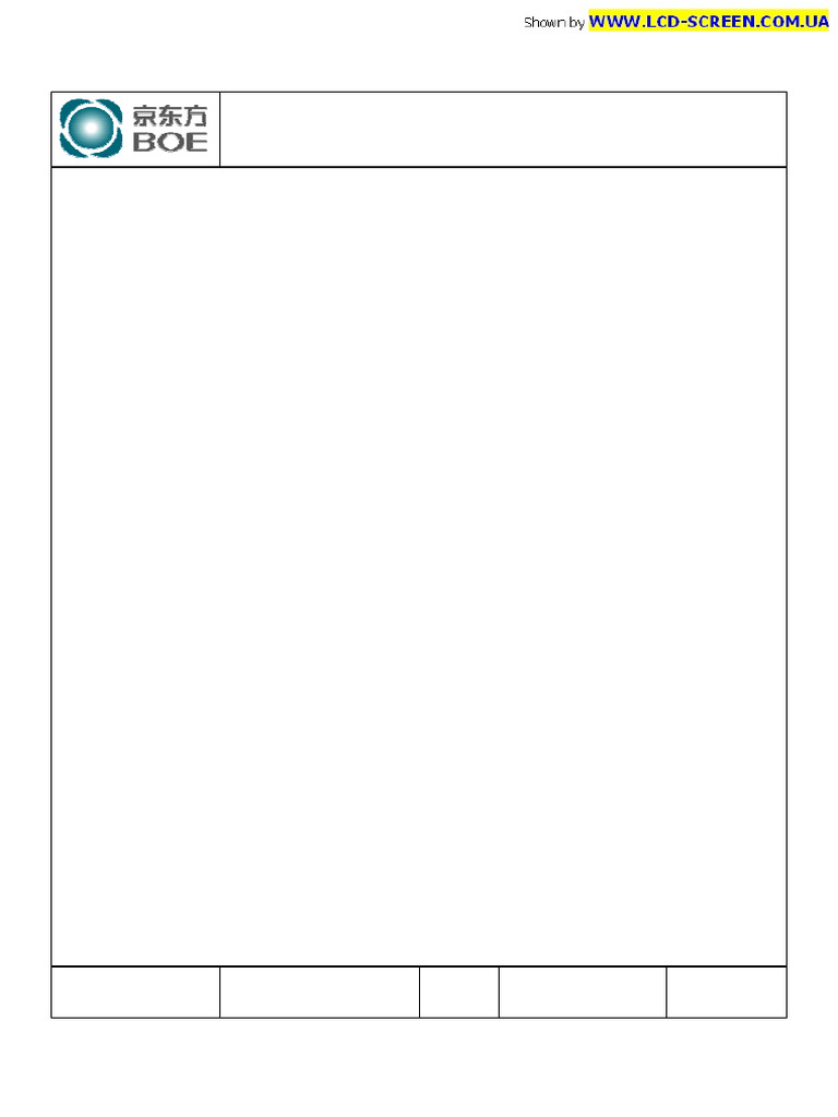 BOE HV150UX1-100 Panel Datasheet | PDF | Liquid Crystal Display | Electricity