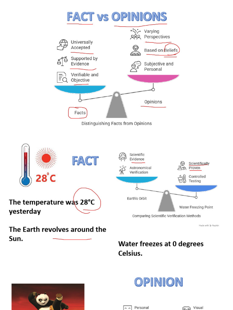 Facts Vs Opinions | PDF