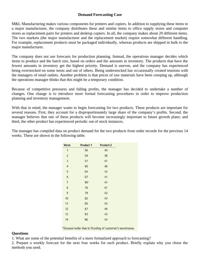 Assignment 1-Forecasting | PDF