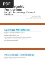 Body Positioning Definitions | PDF | Anatomical Terms Of Location