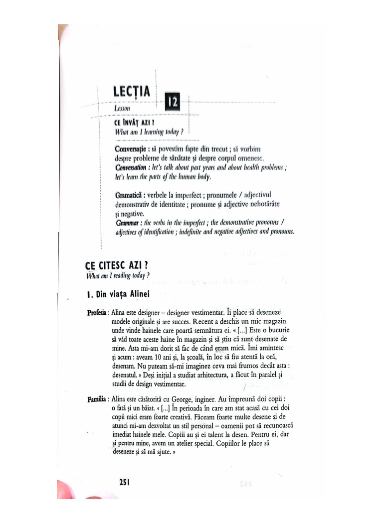 Roumain exercices 2 | PDF