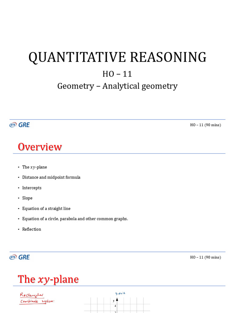 HO 11 (Analytical Geometry) | PDF | Slope | Line (Geometry)