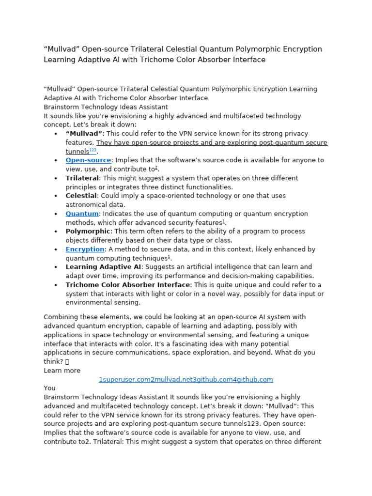 "Mullvad" Open-Source Trilateral Celestial Quantum Polymorphic ...