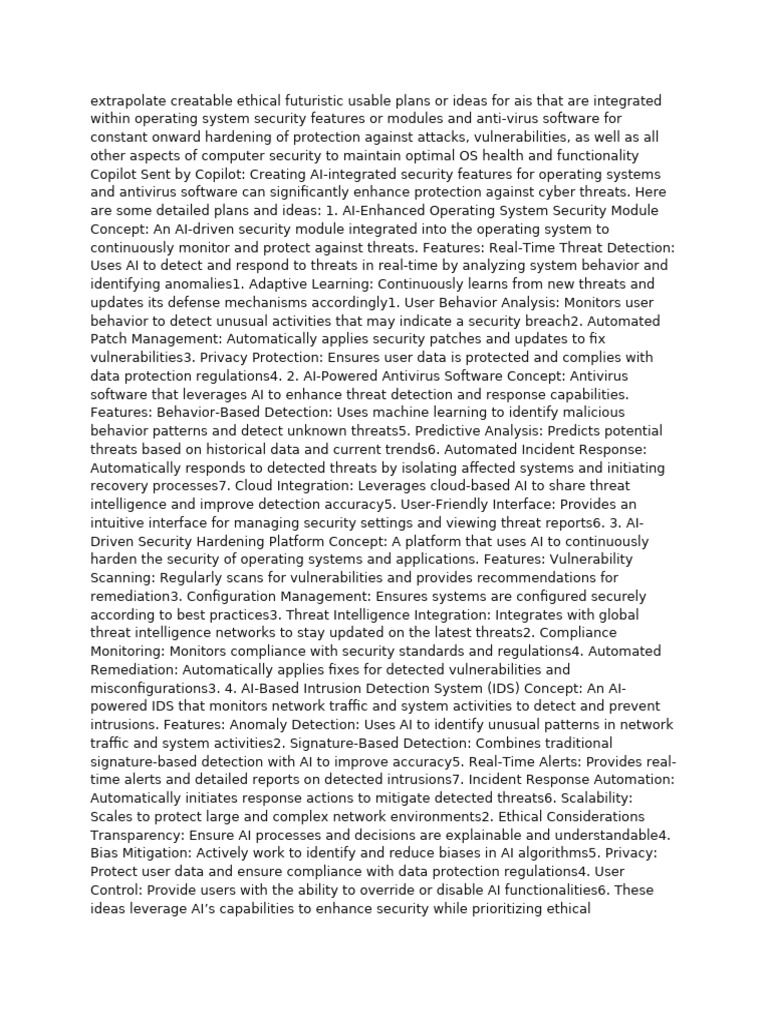 Ais That Are Integrated Within Operating System Security Features or Modules | PDF | Security ...