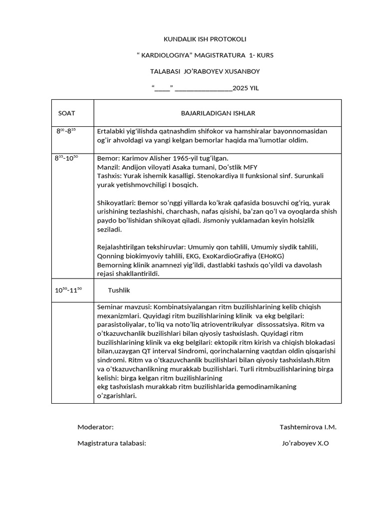 Kundalik Shablon - AgADUmQAAkGFgEo | PDF