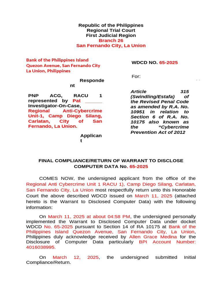 Final Return (1) | PDF | Government | Common Law