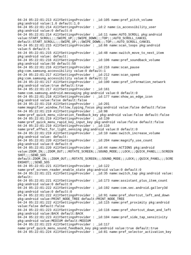 A11yprovider Log | PDF | Smart Devices | Mobile Telecommunications User Equipment
