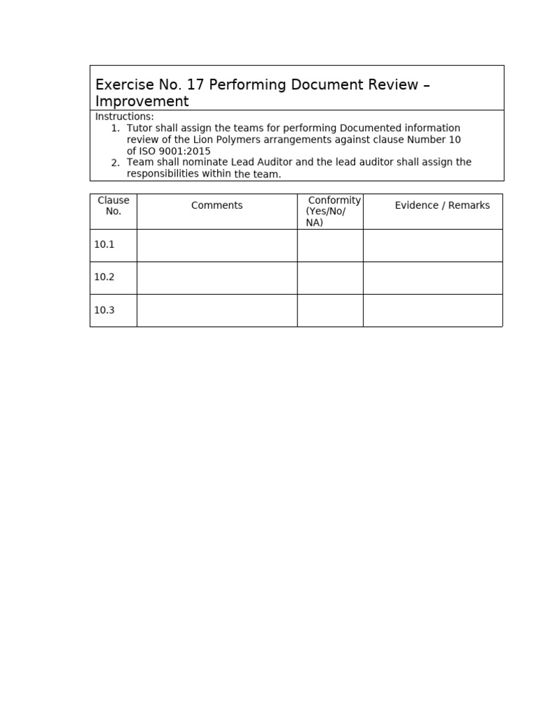 Exercise No 17 | PDF