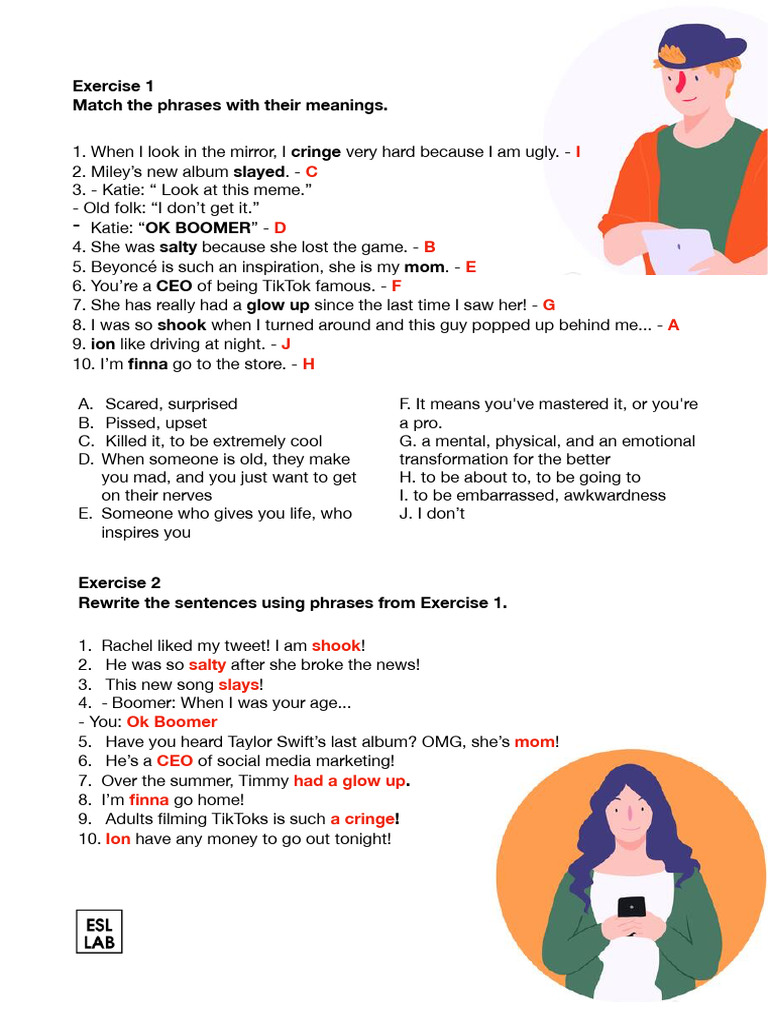 How To Speak Gen Z - Vocabulary - T | PDF