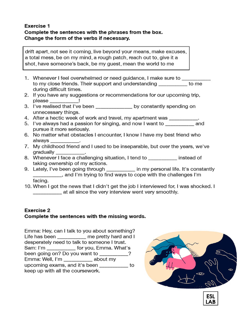 Dealing With Hardships Worksheet S | PDF | Psychology