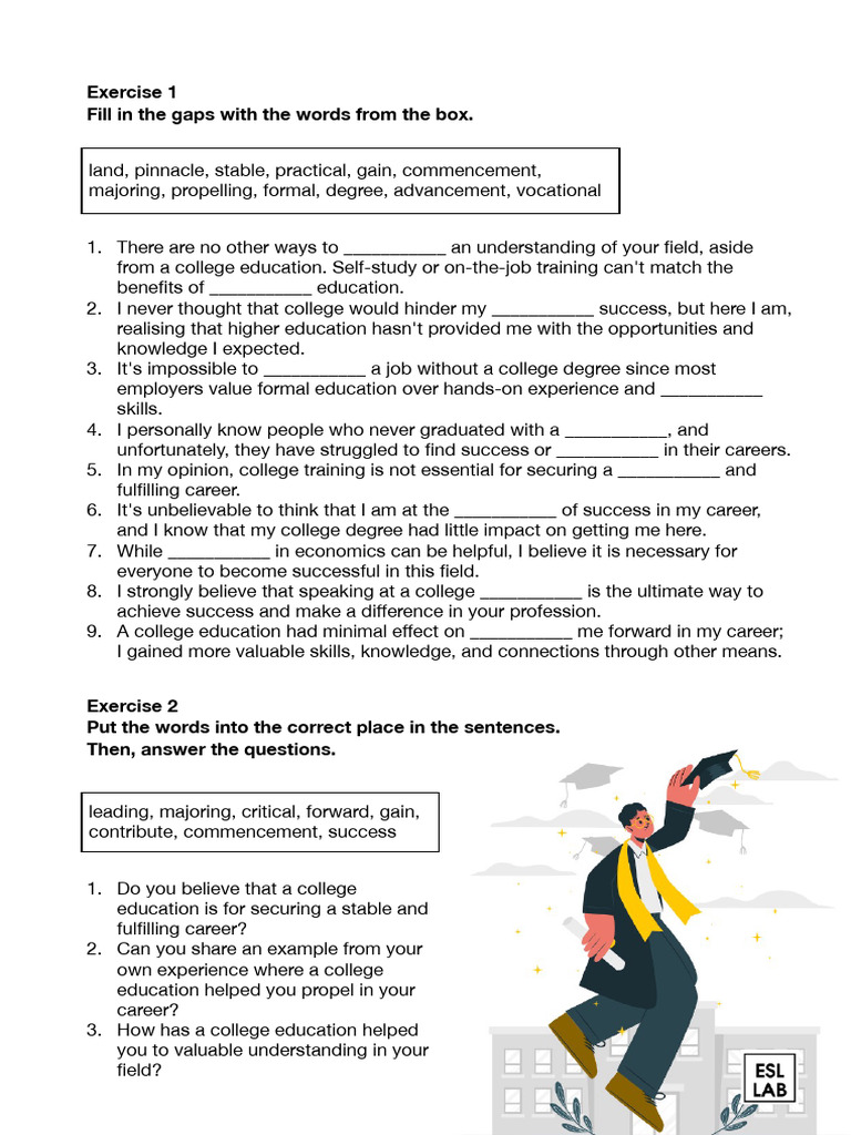 College Degree Worksheet S | PDF | Intelligence | Cognition