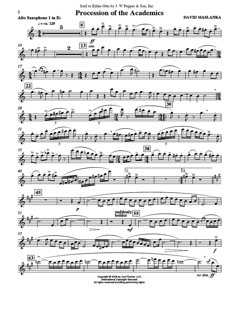 Alto Sax 1 | PDF