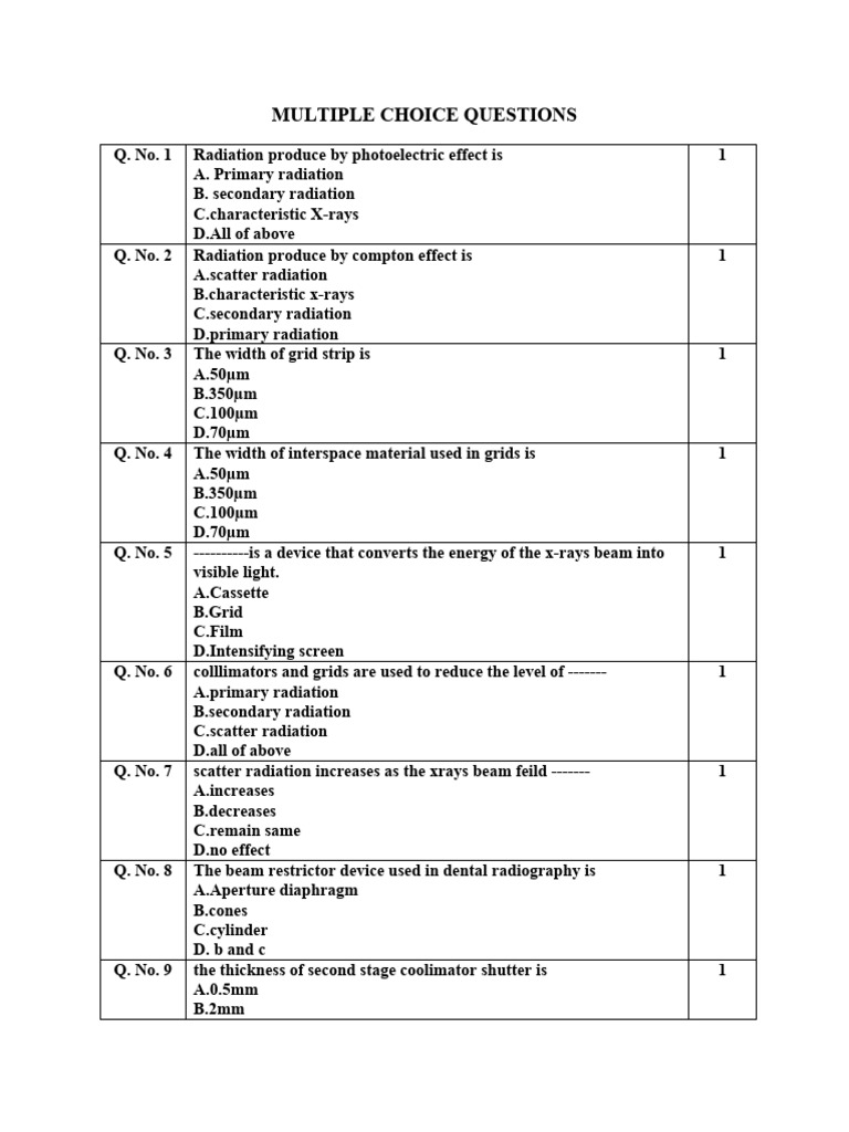 RST Final Paper | PDF | Radiography | X Ray