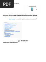 Craftsman 82141 Multimeter Manual | PDF | Direct Current | Voltage