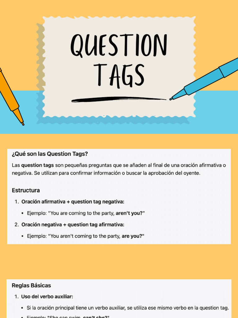 Question Tags | PDF
